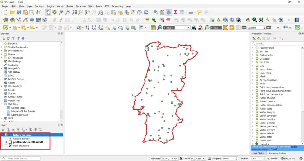 Part 3 Gis And Spatial Analysis → Buffer Clip And Intersect Vector Data Geoacademy Portal